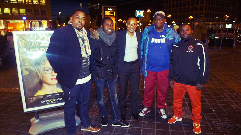 Charles Mbuya , lors de son séjour à Bruxelles